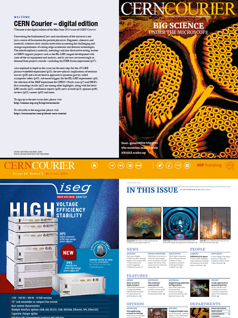 CERN Courier May/June 2024 Edition | PDF | Elementary Particle ...