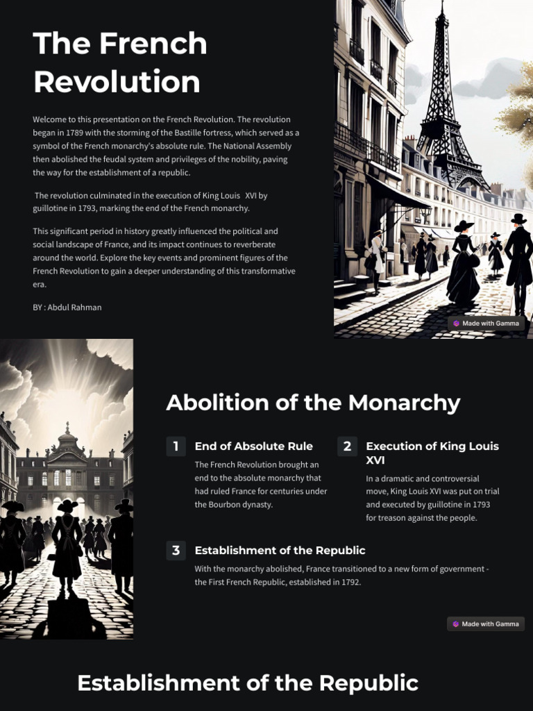 The French Revolution | PDF | French Revolution | Reign Of Terror