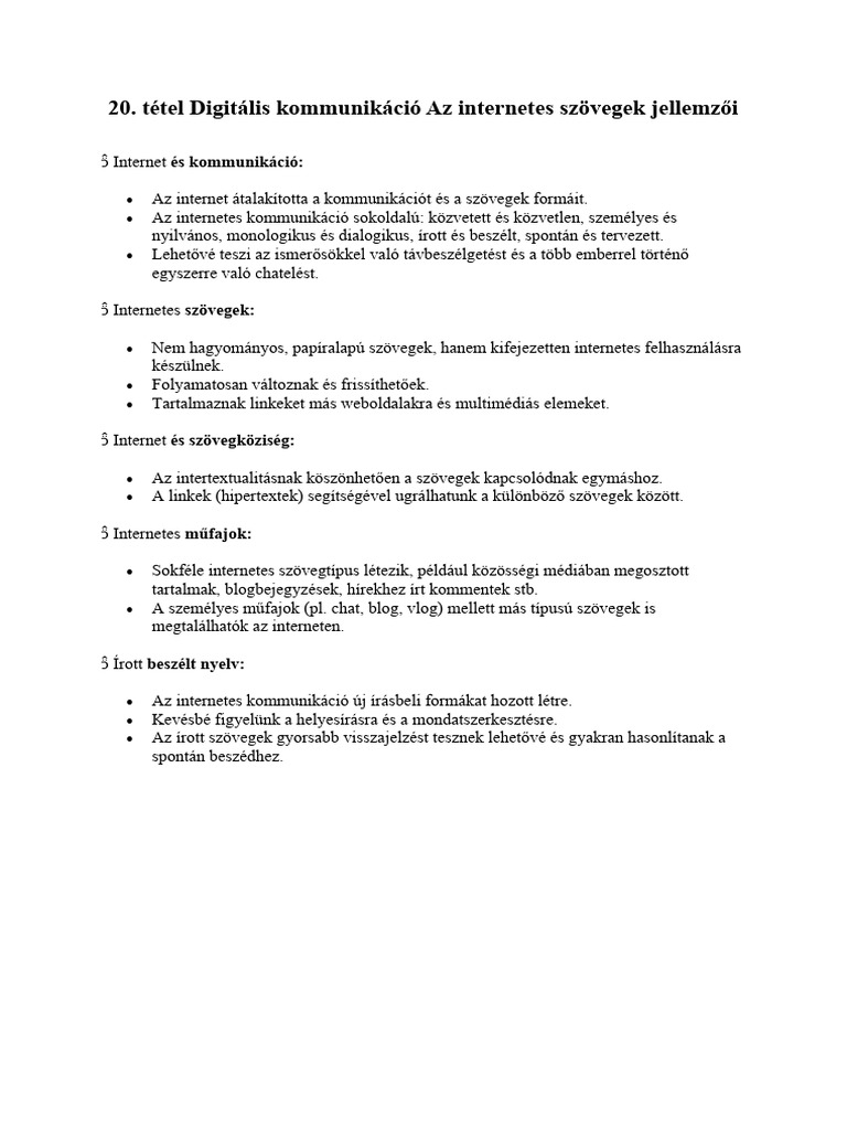 Tétel | PDF