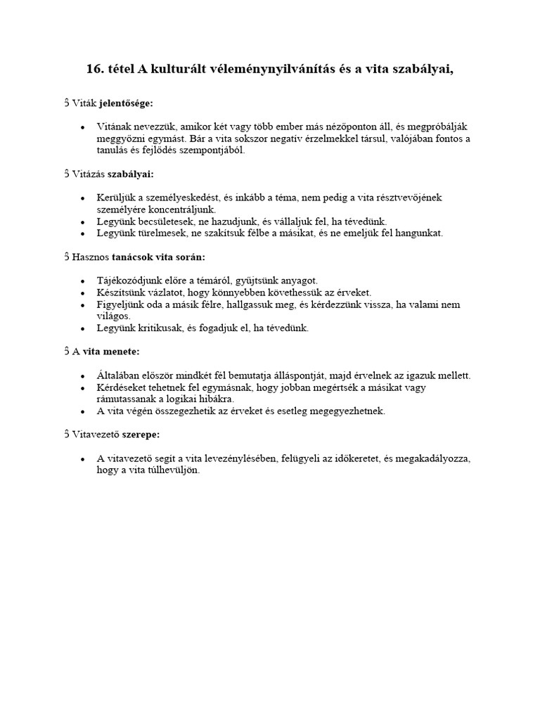 Tétel | PDF