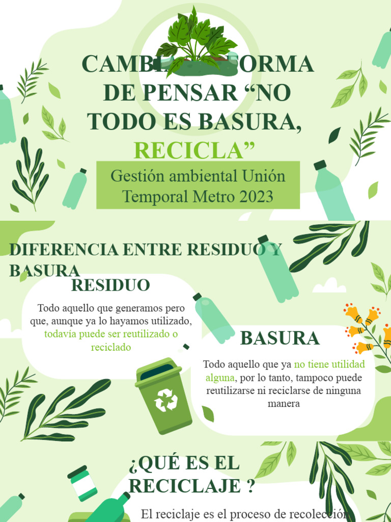 QUE ES EL RECICLAJE | PDF | Reciclaje | Residuos