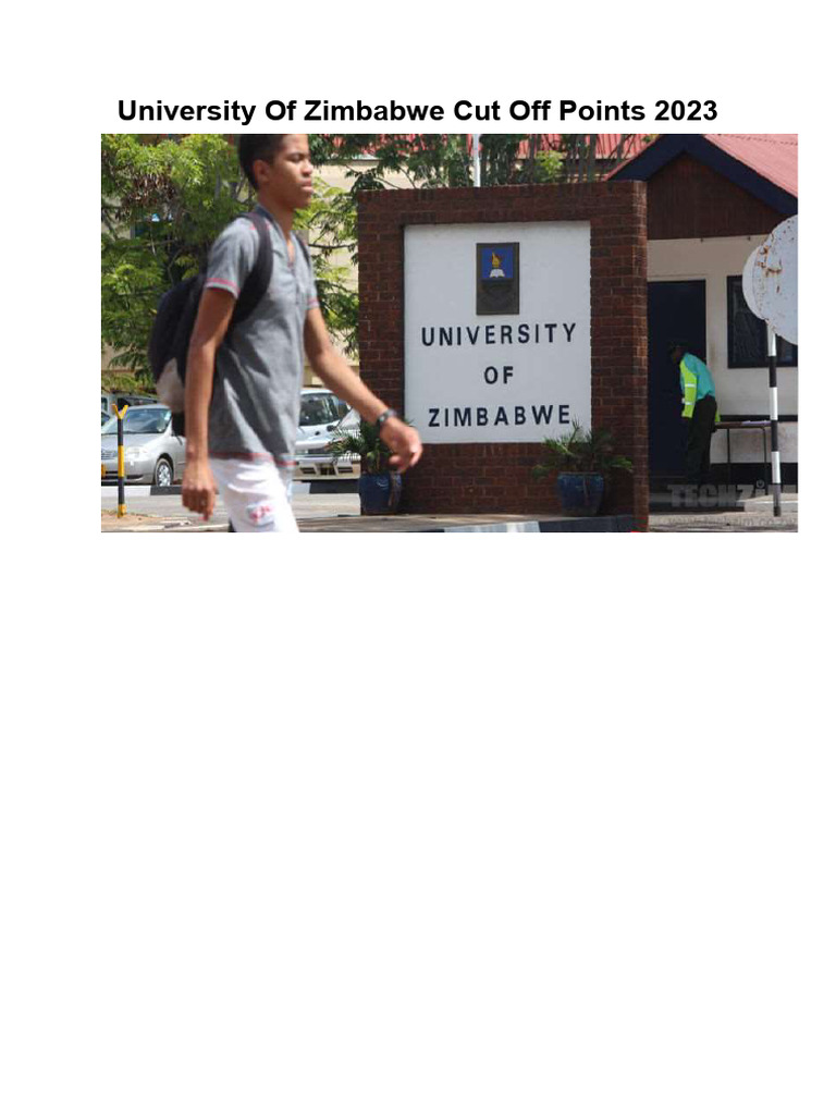 University of Zimbabwe Cut Off Points 2023 | PDF | Bachelor's Degree ...