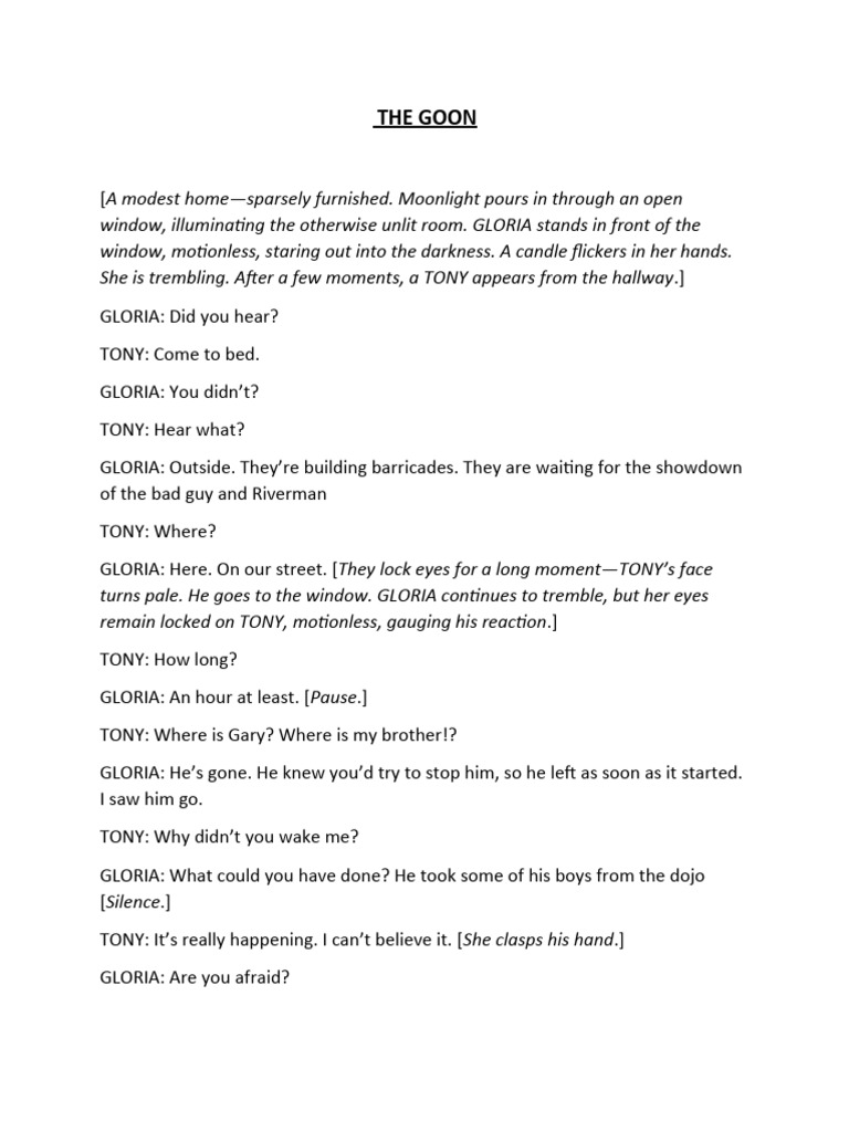 THE GOON Part 1 | PDF