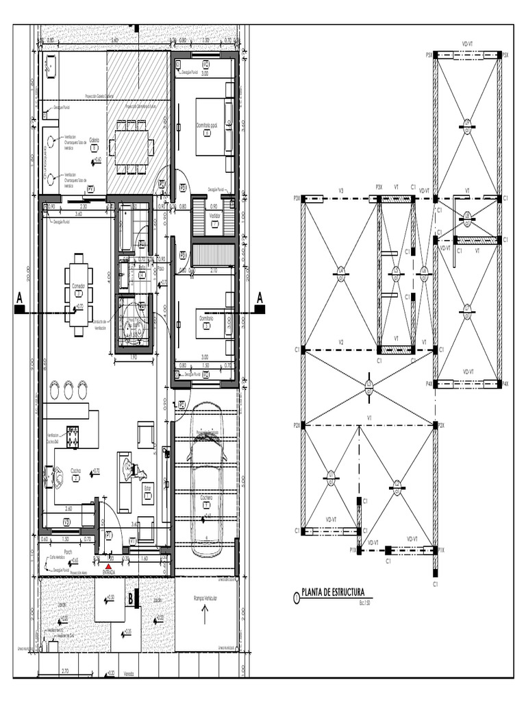 Diseño de Planta Estructural Detallada | PDF
