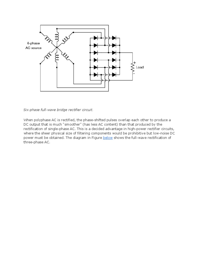 Six-Phase Bridge Rectifier Overview | PDF