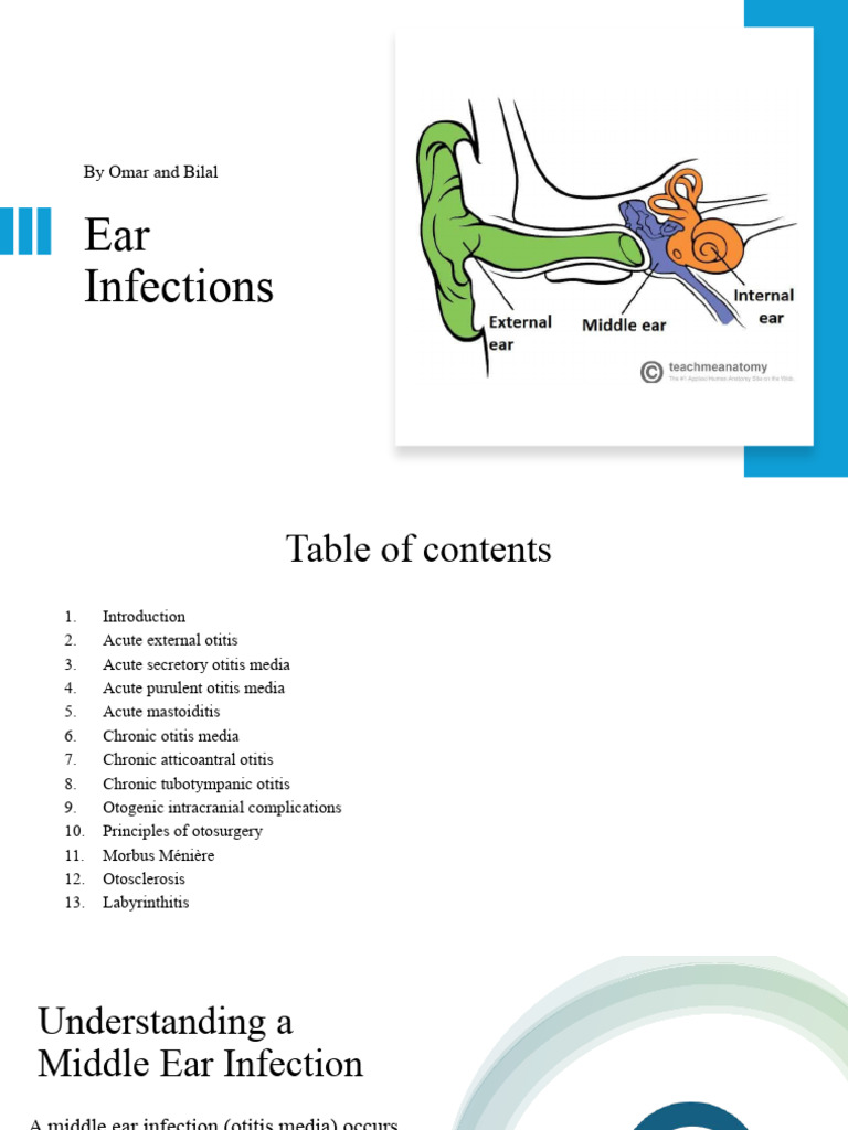 Topic 4 - Ear Infections - Otitis Externa, Media, Etc | PDF | Ear ...