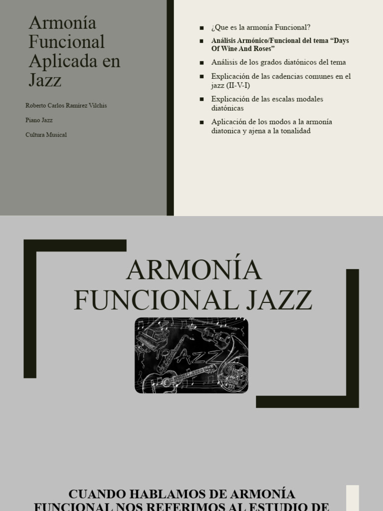 Armonia Funcional Aplicada en Jazz | PDF