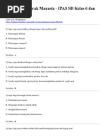 Rangkuman Materi IPAS Kelas 6 Bab 2 Topik A | PDF