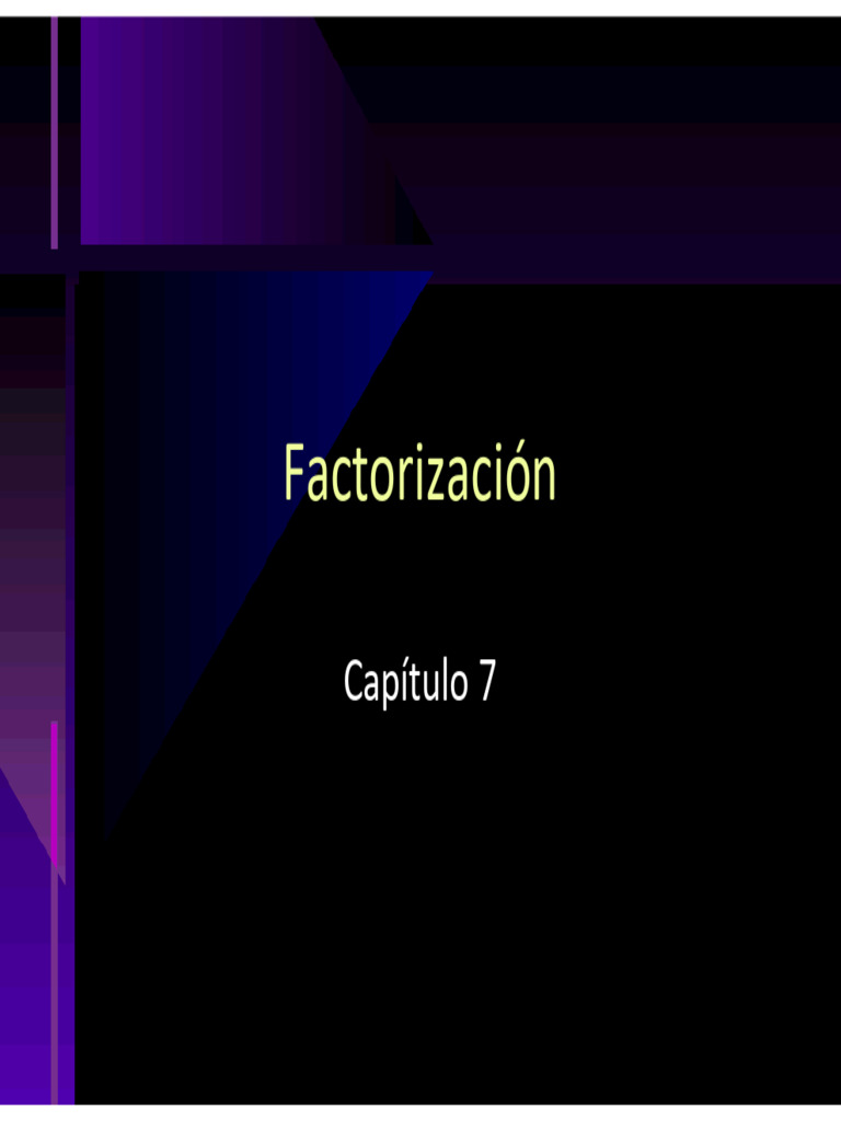 Factorización de Matrices | PDF | Objetos matemáticos | Matemáticas