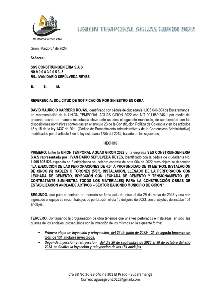 REQUERIMIENTO 07-03-2024 | PDF REQUERIMIENTO 07-03-2024 | PDF