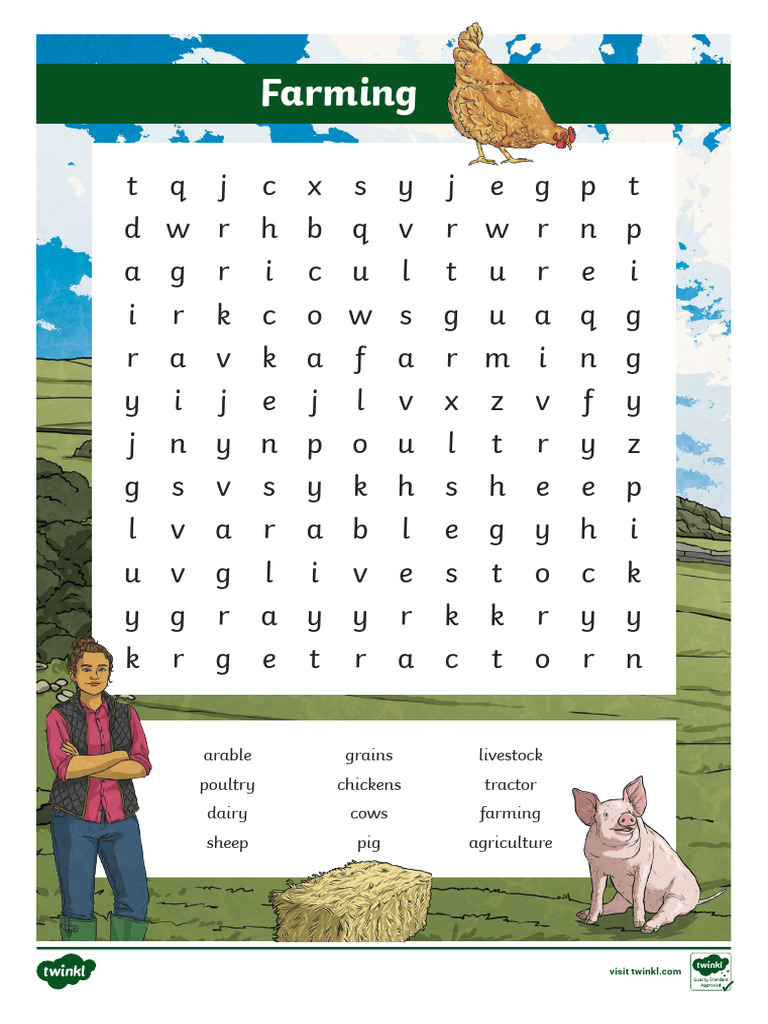 Farming Word Search | PDF
