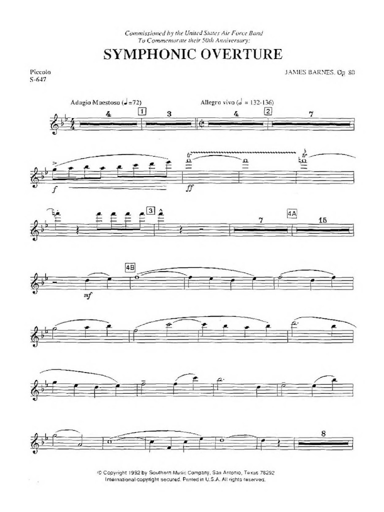 Symphonic Overture - James Barnes (1) - 44-66 | PDF