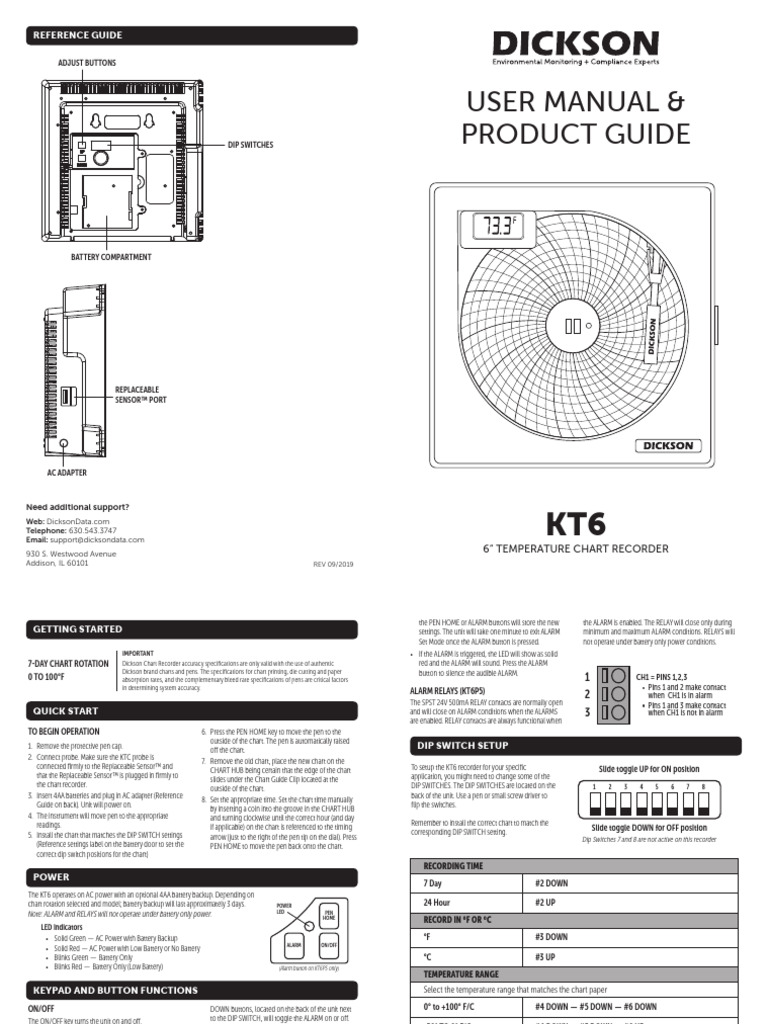 GRAFICADOR KT6 - 09042019 Manual Usuario | PDF | Switch | Relay
