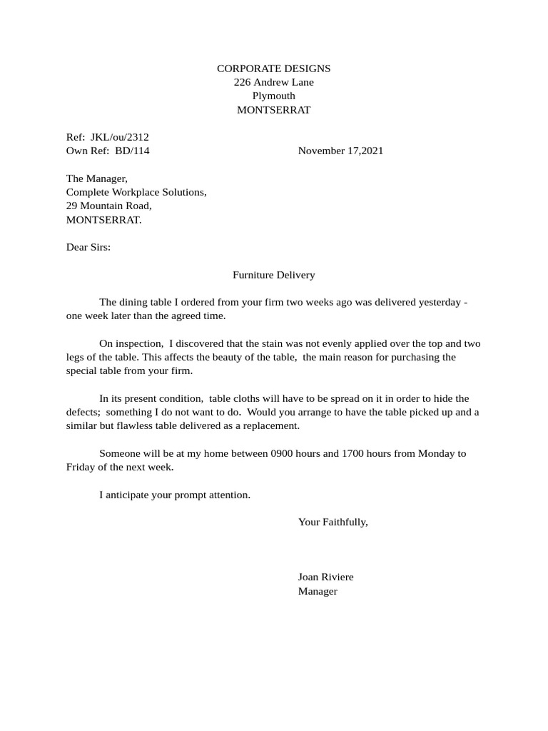 Business Letter - Indented | PDF