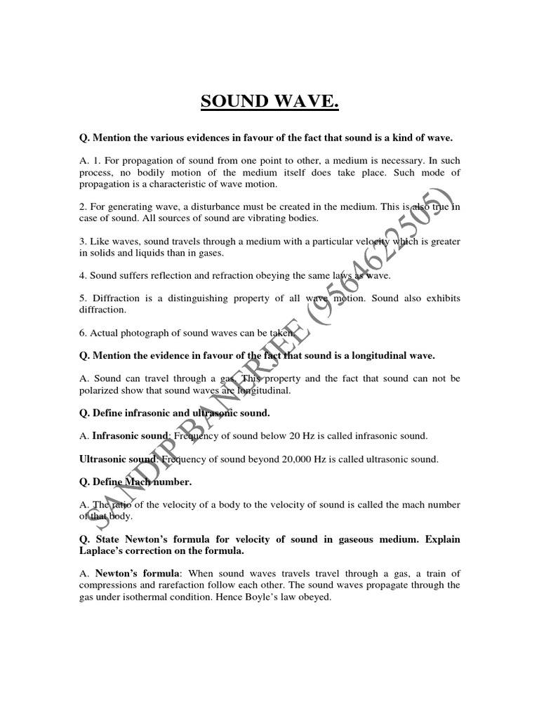Sound wave | Download Free PDF | Sound | Waves