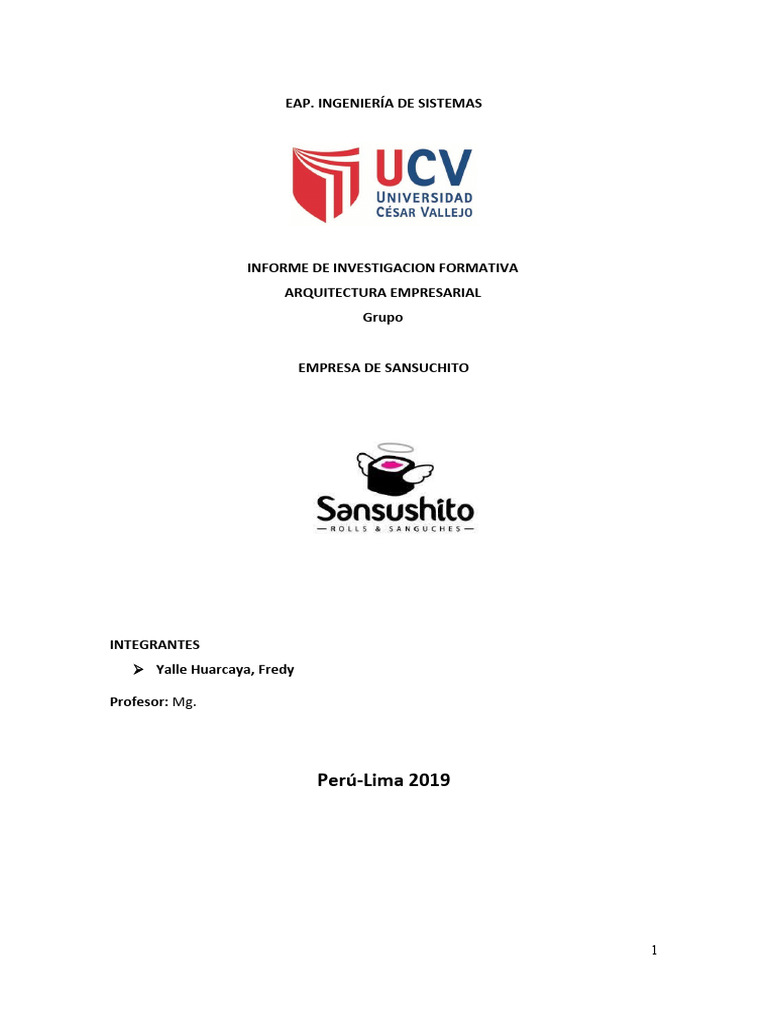 Ejemplo Informe Proyecto Modular | PDF | Business | Calidad (comercial)