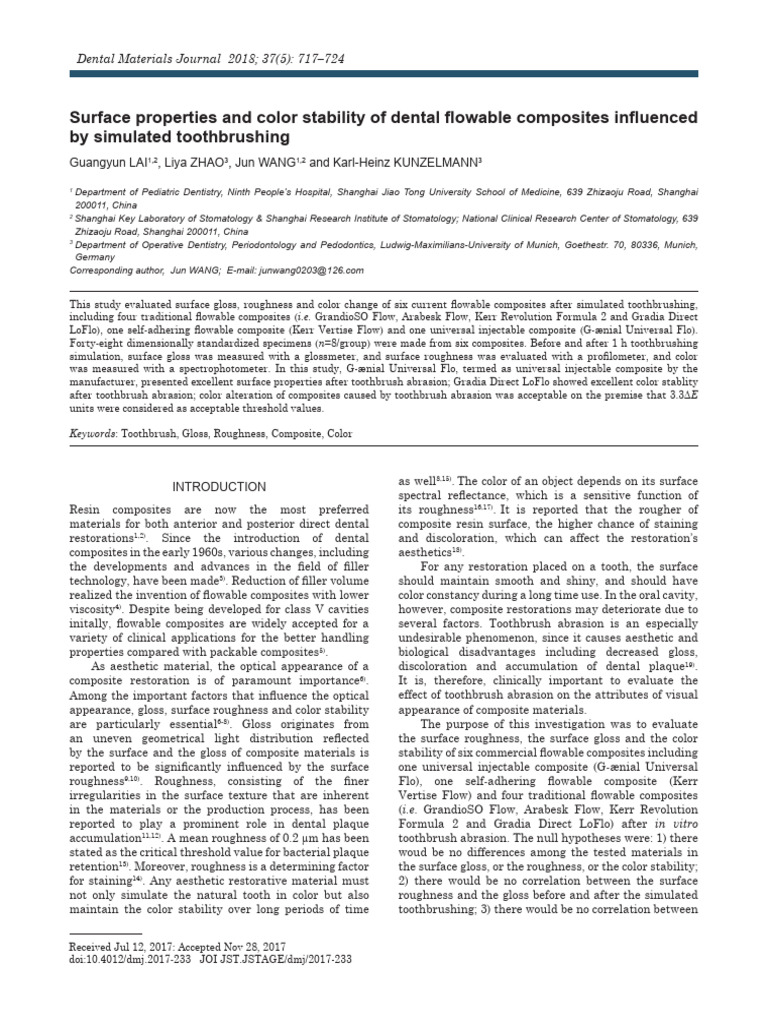 Injectable 5 | Download Free PDF | Dental Composite | Composite Material