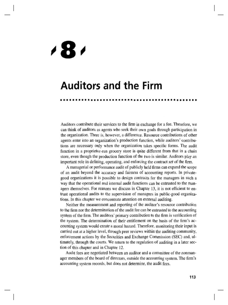 Sunder TAC97 Chapter8 | PDF