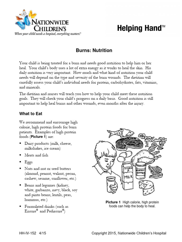 HH-IV-152 Burns - Nutrition | PDF | Intravenous Therapy | Nutrition