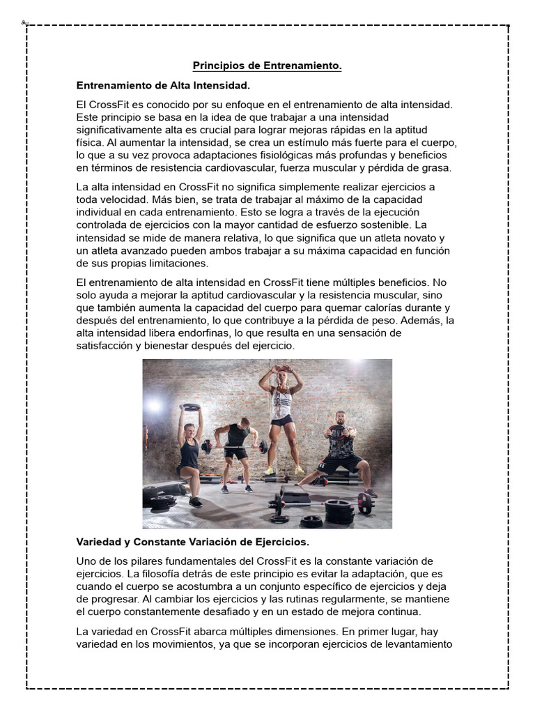 2.principios de Entrenamiento | PDF | Ejercicio aerobico | Aptitud física