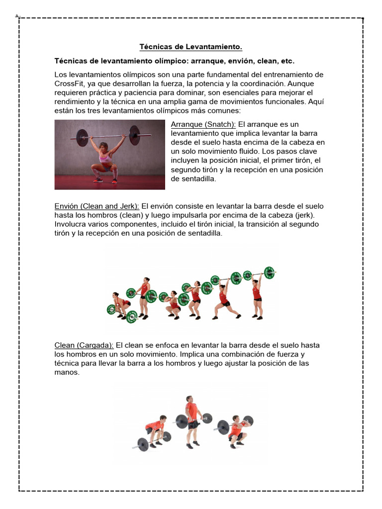 5.técnicas de Levantamiento | PDF | Flexibilidad (anatomía ...