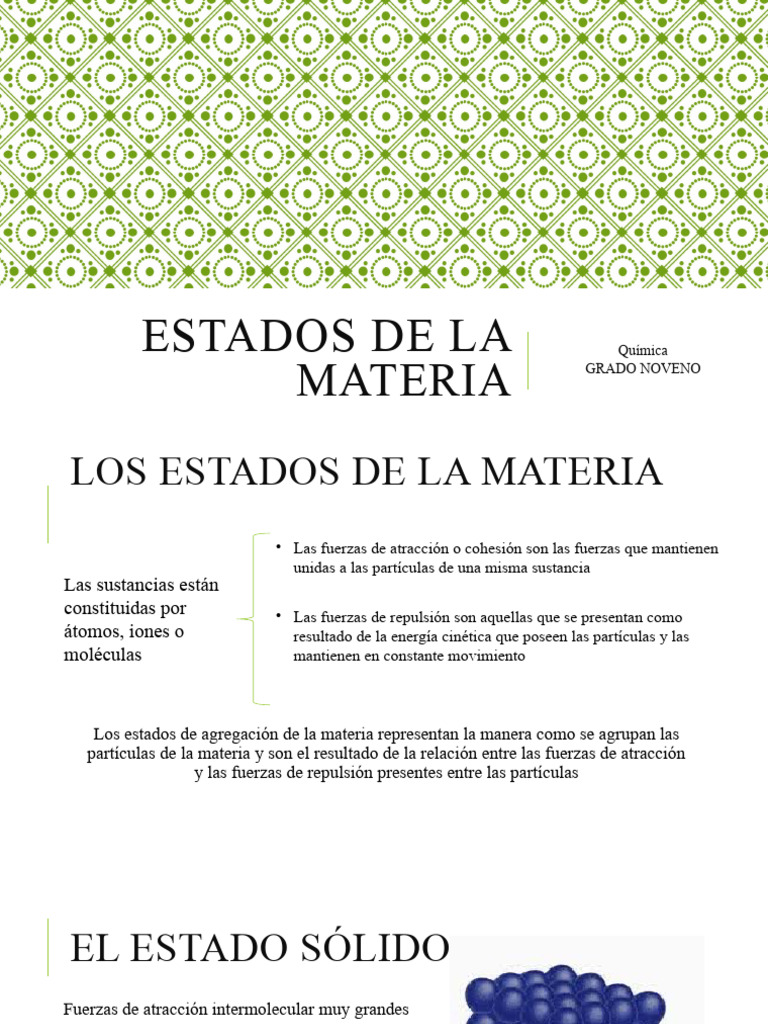 Estados de La Materia | PDF | Gases | Importar