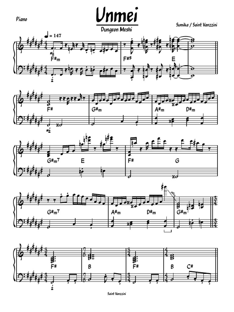 Unmei-Piano | PDF