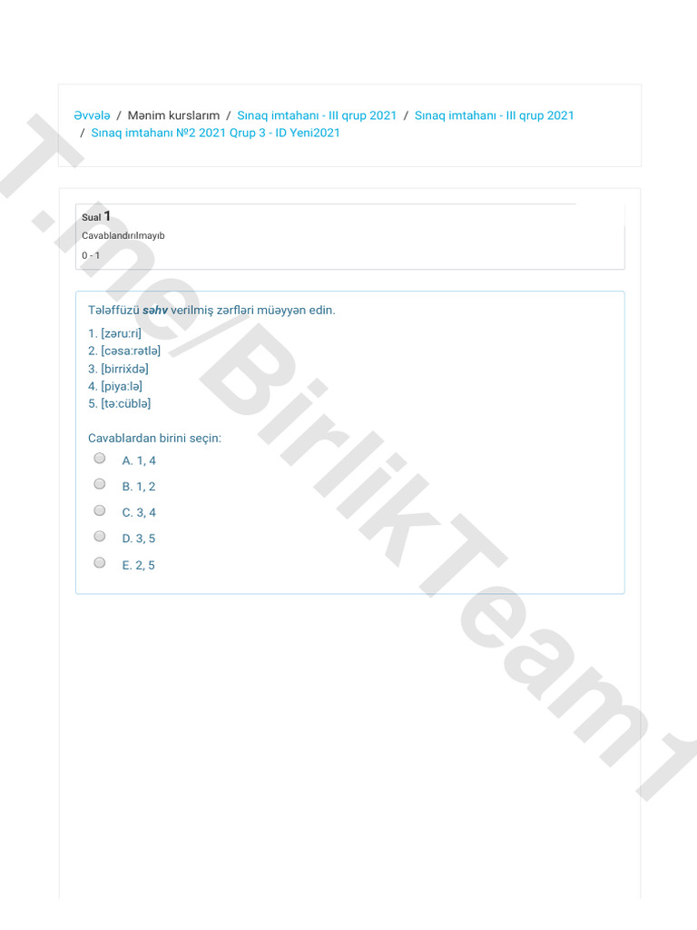 Otk - Az 3 Cü Qrup @BirlikTeam | PDF