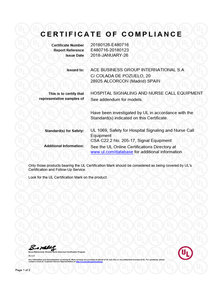 Certificado UL | Download Free PDF | Electronics