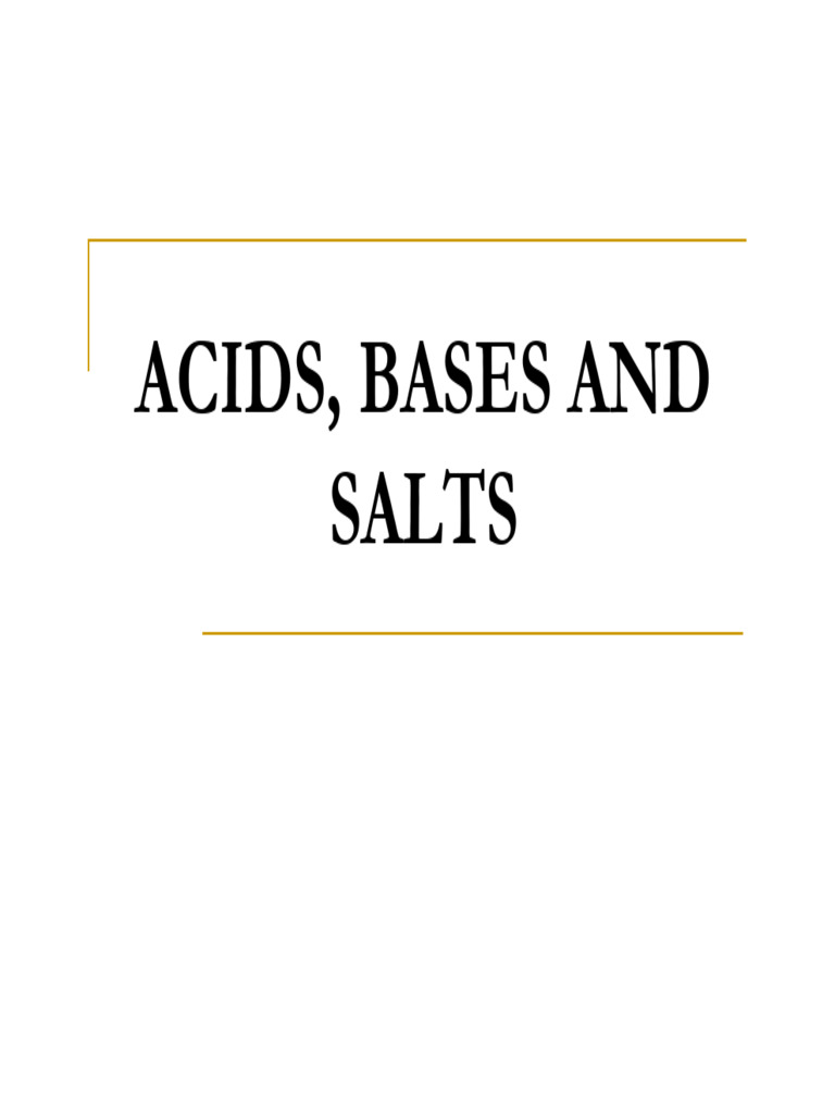 Chapter 7 - Acids Bases Salts | PDF | Acid | Hydroxide