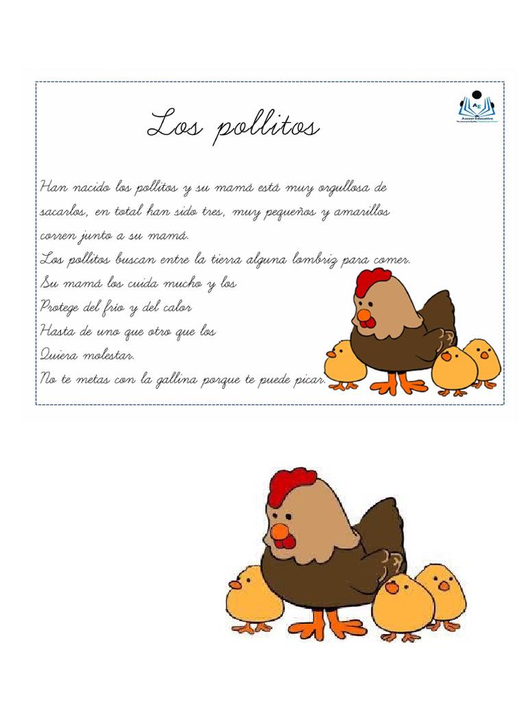 Cuento Los Pollitos | PDF