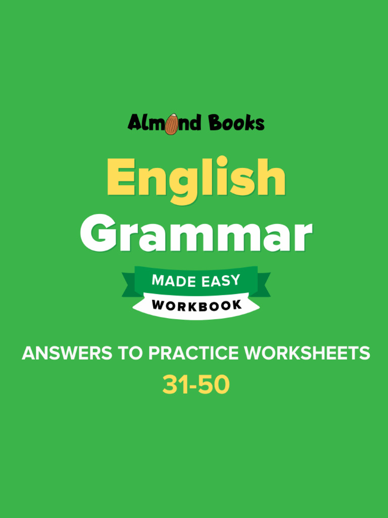 Almond Books ICSE Class 9-10 Grammar Made Easy Workbook - Answers To ... Almond Books ICSE Class 9-10 Grammar Made Easy Workbook - Answers To ...