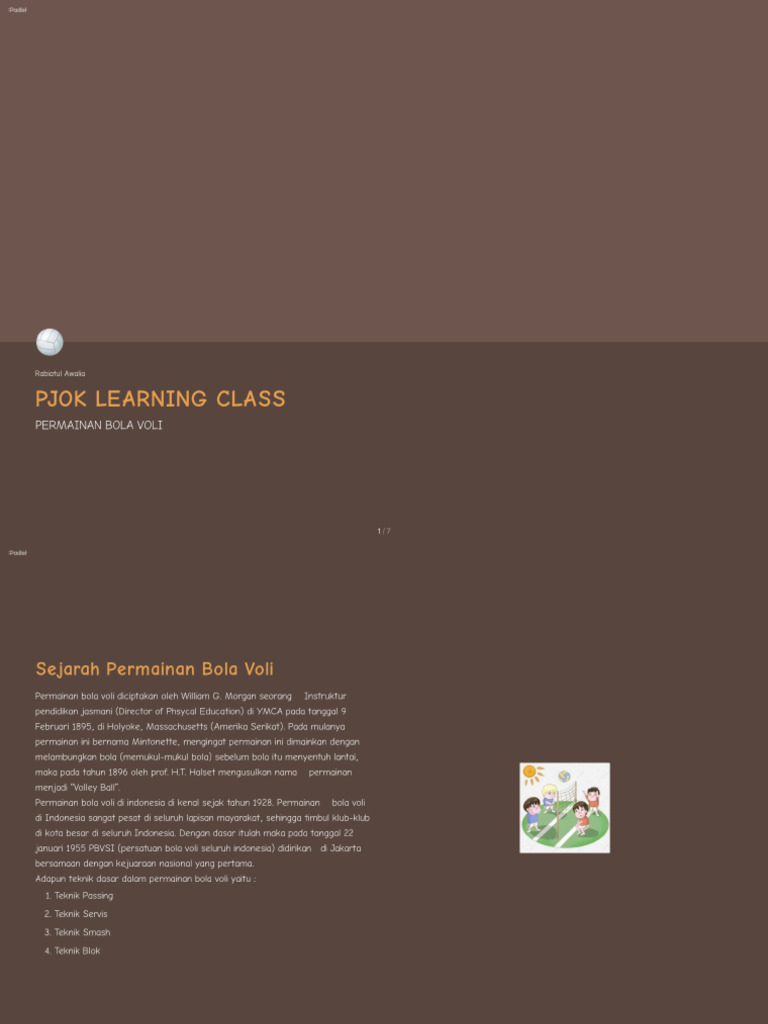 PJOK LEARNING CLASS-slideshow | PDF