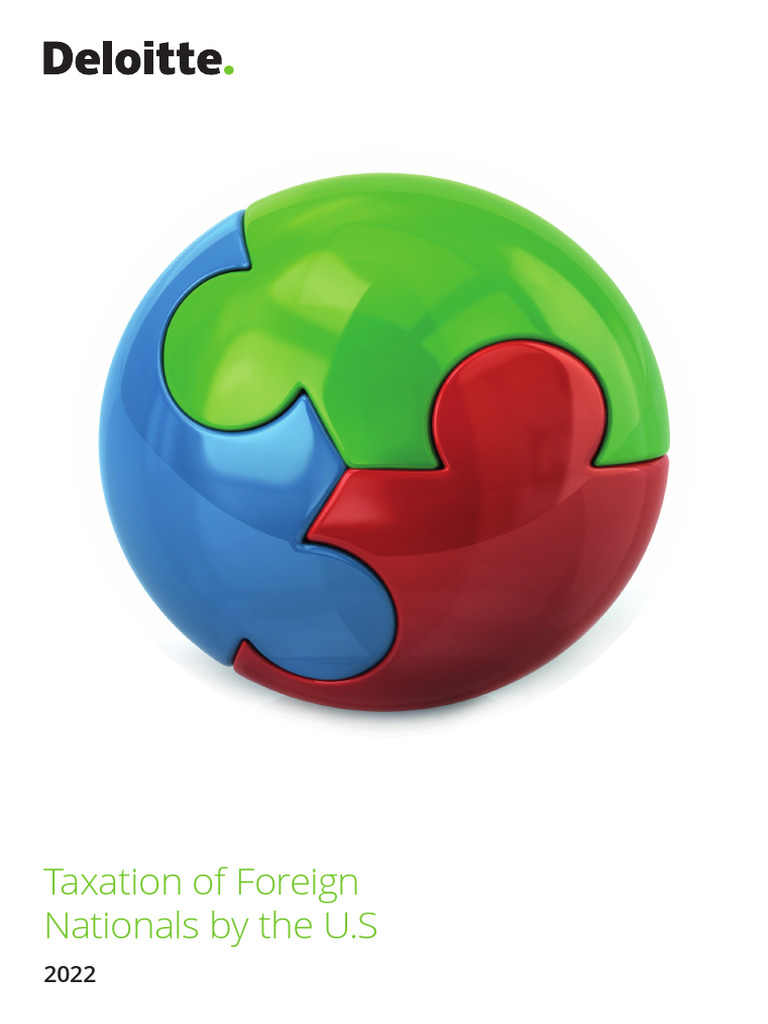Us Tax Taxation of Foreign Nationals by The Us 2022 | PDF | Tax ...
