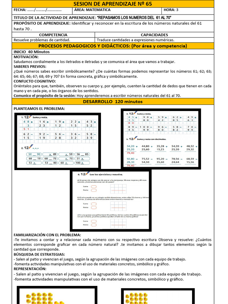 Sesion de Aprendizaje 65 | PDF | Aprendizaje | Modificación de comportamiento
