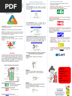 Triptico Uso y Manejo de Extintores | PDF | Incendios | Oxígeno