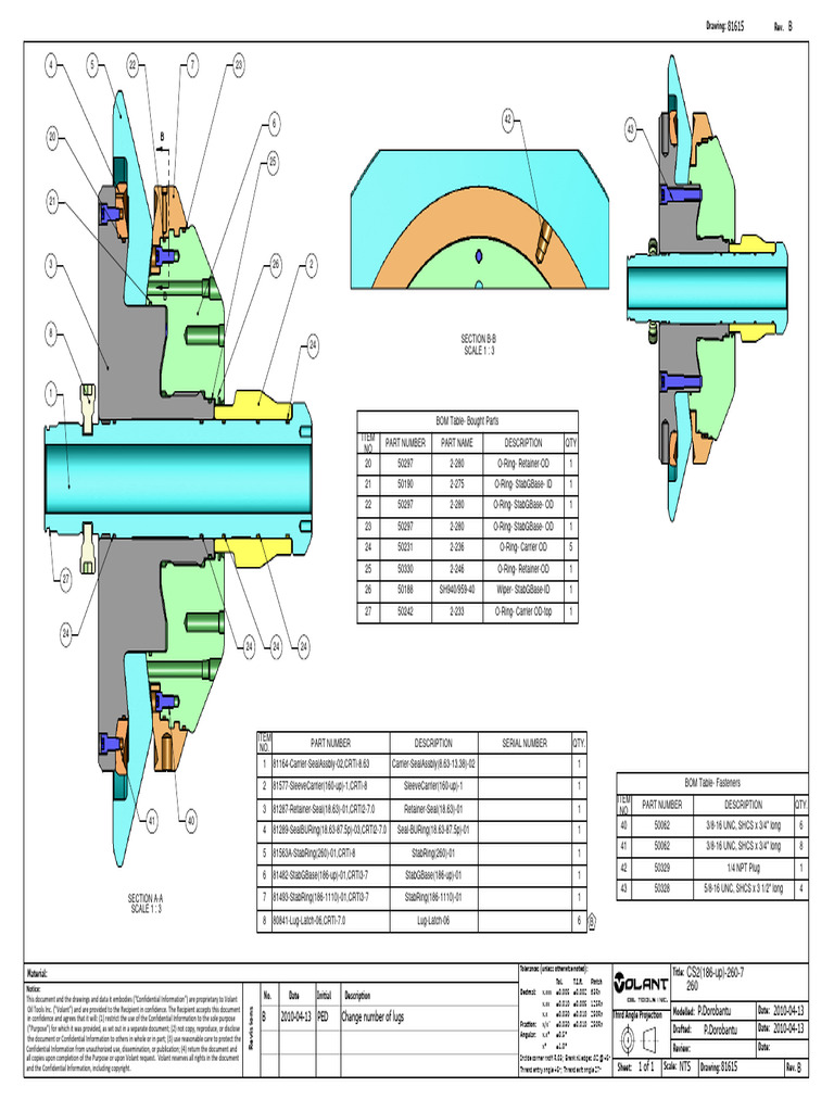 Volant Oil Tools Drawing 81615 | PDF | Copyright Law