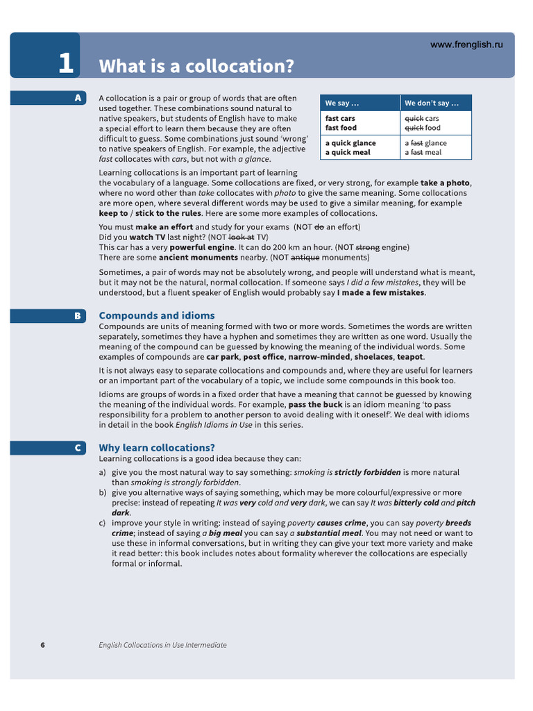 What Is A Collocation | PDF