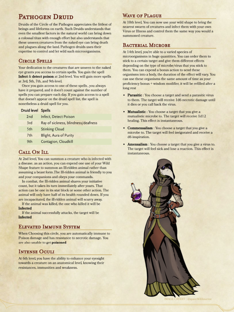 E32Circle of Pathogen DRUID | PDF