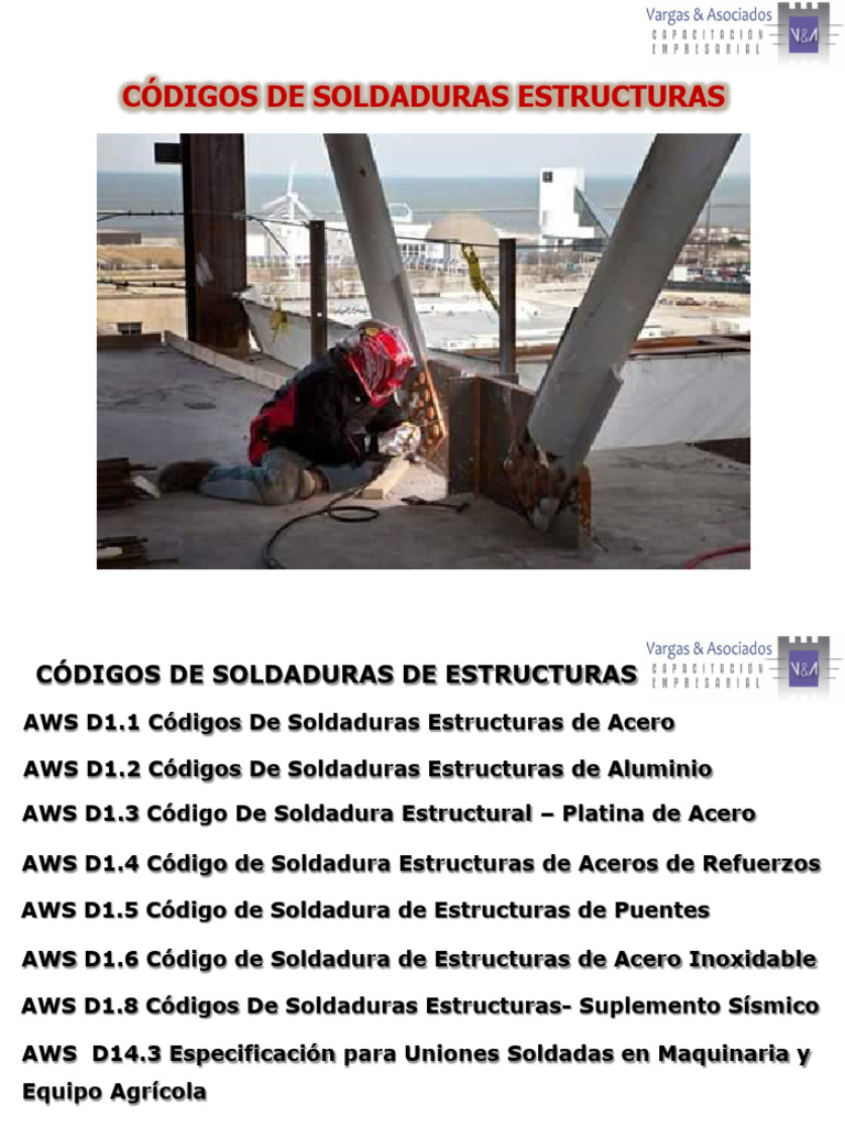 01.códigos de Soldaduras Estructurales AWS | PDF | Soldadura | Construcción