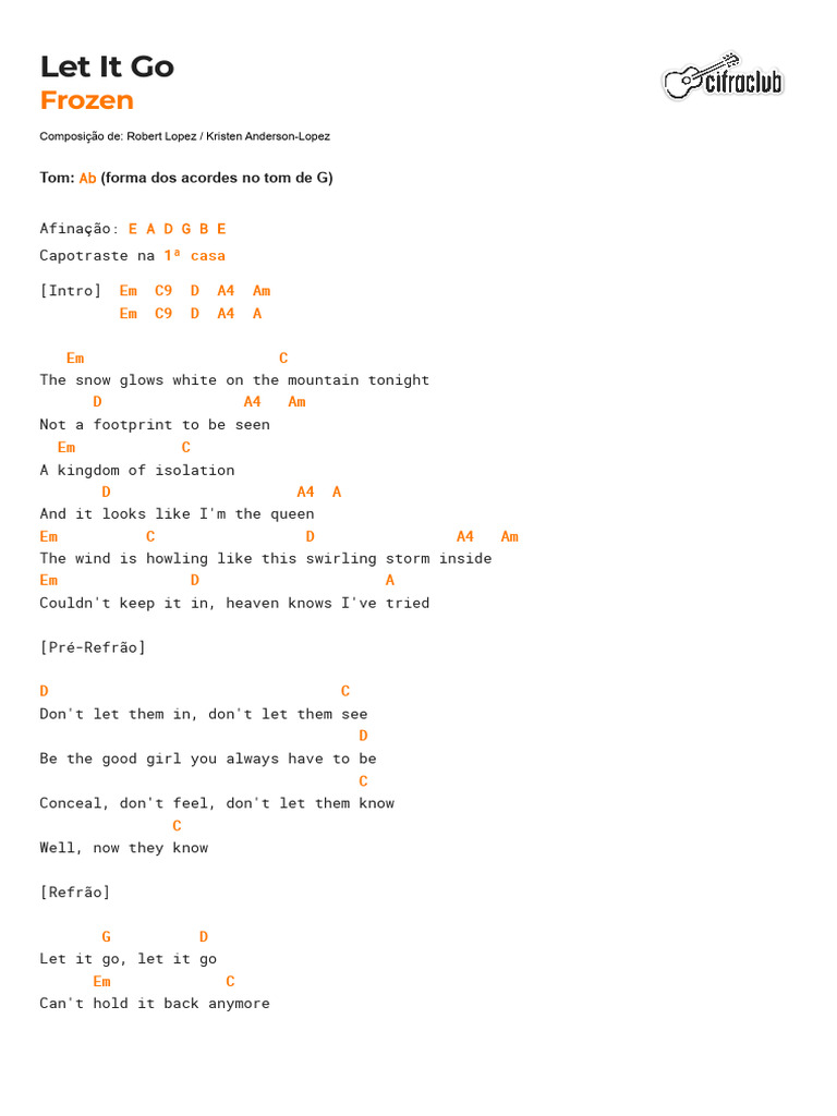 Frozen - Let It Go | PDF