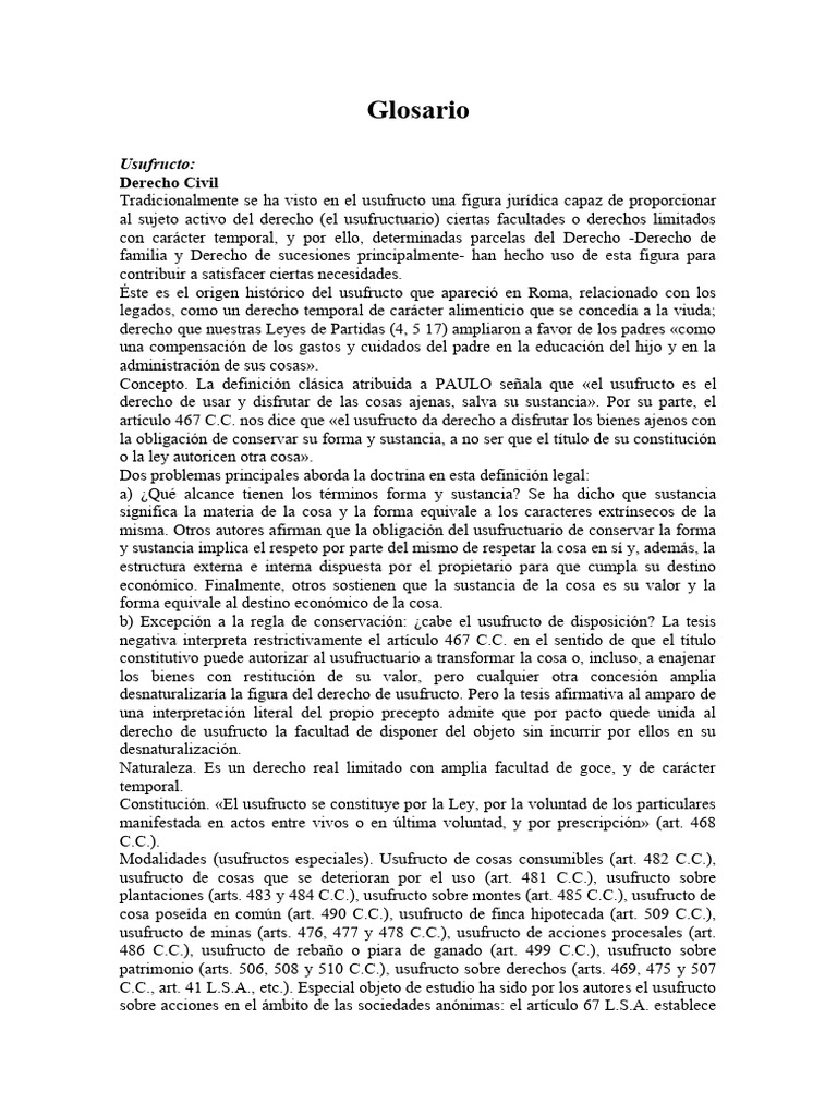 Glosario Del Trabajo | PDF | Ley de hipotecas | Propiedad