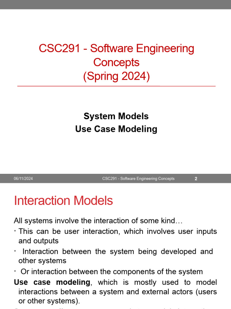 Use Case and Interaction Models in SE | PDF | Use Case | Automated ...