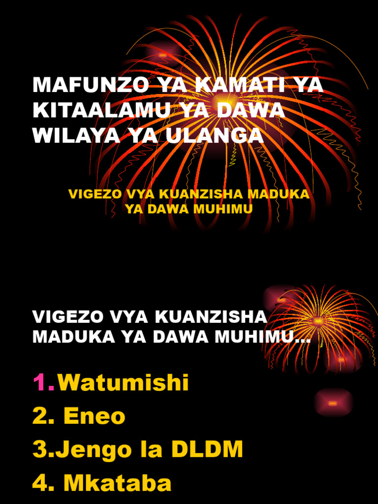 TRAINING for DDTC Procedure for Operating ADDO.swahili | PDF