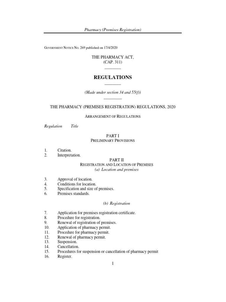Pharmacy Premises Registration Guide | PDF | Pharmacist | Pharmacy