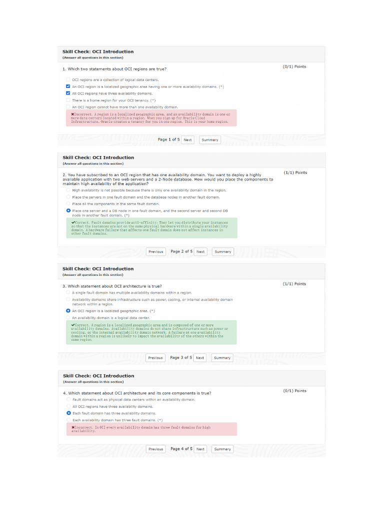 Skill Check: OCI Introduction: 1 H T A e T T I R I | PDF | Computer Network | Domain Name System