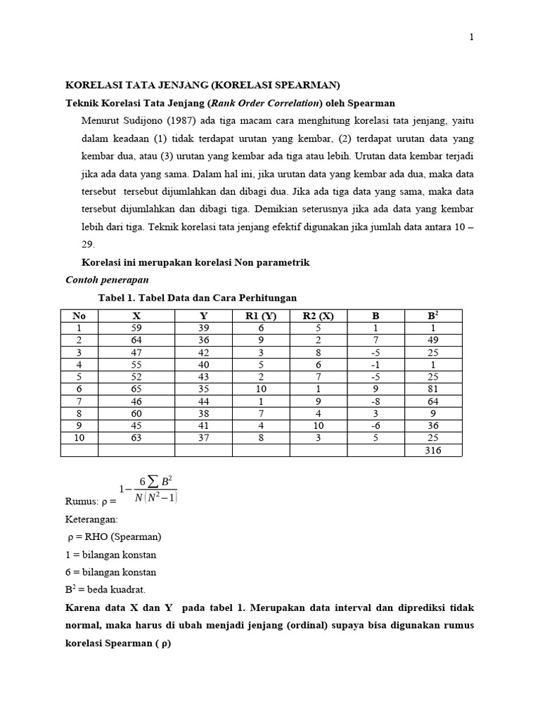 Korelasi Tata Jenjang | PDF