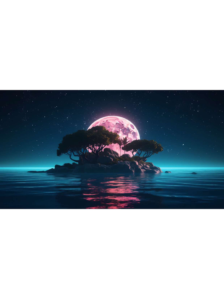island-night-moon-scenery-digital-art-8k-wallpaper-uhdpaper.com-2890j ...
