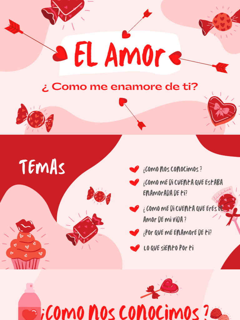Presentación Amor Corazón Ilustrado rojo | PDF | Amor