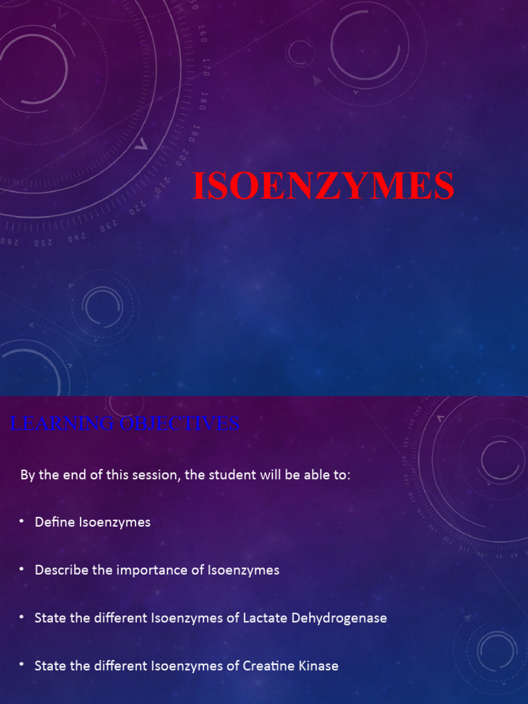 Isoenzymes | PDF | Lactate Dehydrogenase | Enzyme